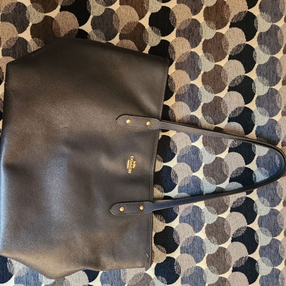 Coach | Bags | Authentic Coach Navy Shoulder Bag | Poshmark